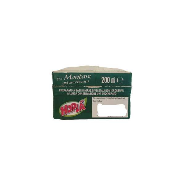 HOPLA' VEGETARIAN CREAM ML 200 WHIPPING NON IDROGENATO X 24 - Migro Express